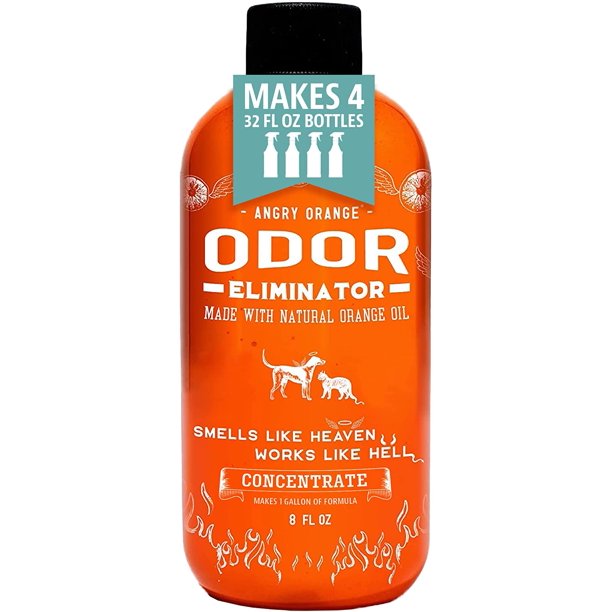 Angry Orange Pet Odor Eliminator for Home - 8oz Dog and Cat Pee Smell ...