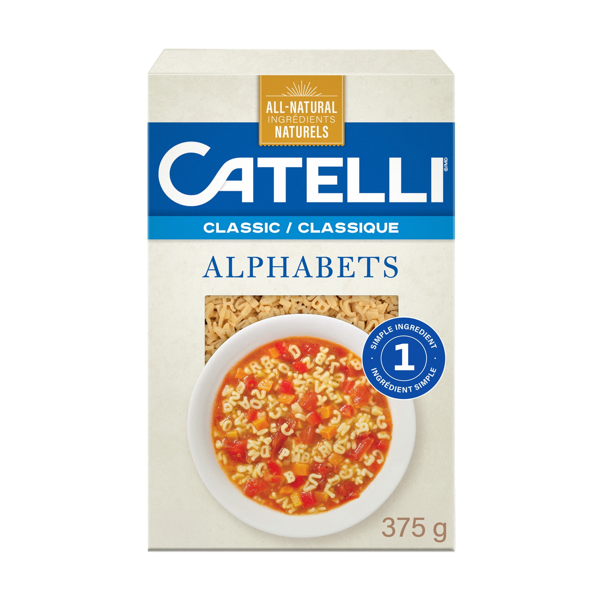 Click here for Catelli Classic  Alphabets Pasta 375 G 375 G prices