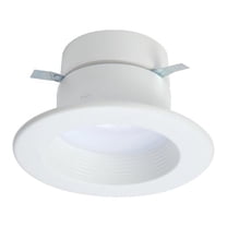 Halo RL4 Series Matte White 4 in. W LED Retrofit Recessed Lighting 11.7 ...