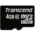 Transcend 4GB MicroSDHC Class10 Memory Card with Adapter 30 MB/s TS4GUSDHC10 - Walmart.com
