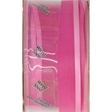 Offray Ribbon, Pink 1 1/2 inch Wired Sheer Ribbon for Floral, Crafts ...