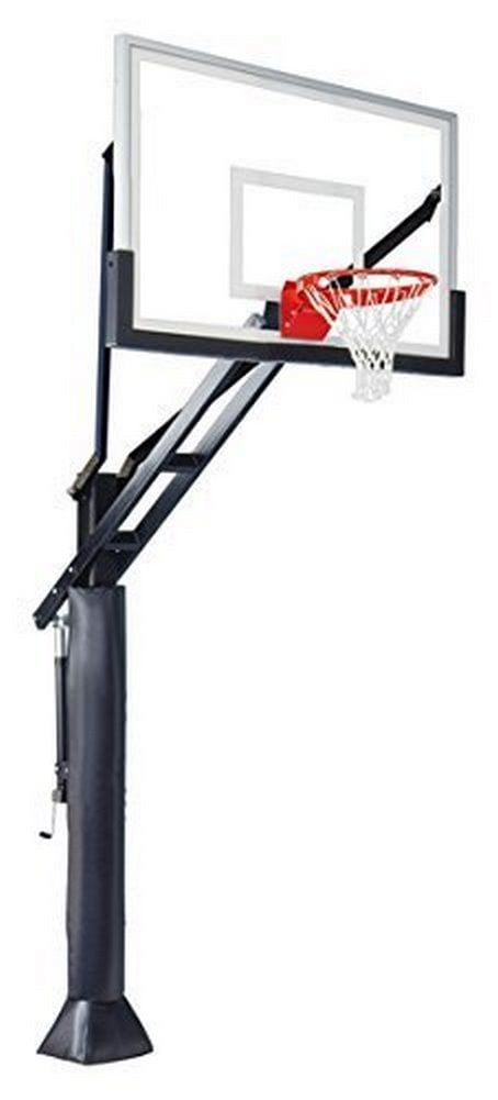 Full Court In-ground Adjustable Basketball Goal Hoop with 42" X 72 ...