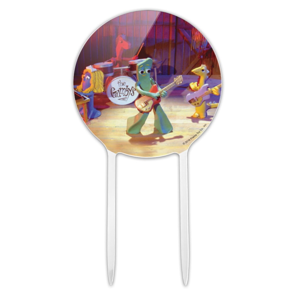 Acrylic The Gumbys - Gumby Friends Rock and Roll Band Cake Topper Party ...
