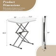 Athena Collection Folding TV Tray Table Couch Table with 5 Height ...
