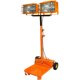 Designers Edge Telescoping Metal Halide Industrial Work Light, Orange ...