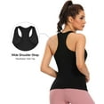 Anyfit Wear Racerback Workout Tank Tops With Shelf Bra for Women Basic ...