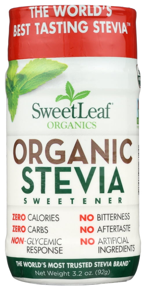 Sweet Leaf Sweetener Organic Stevia, 3.2 Oz - Walmart.com