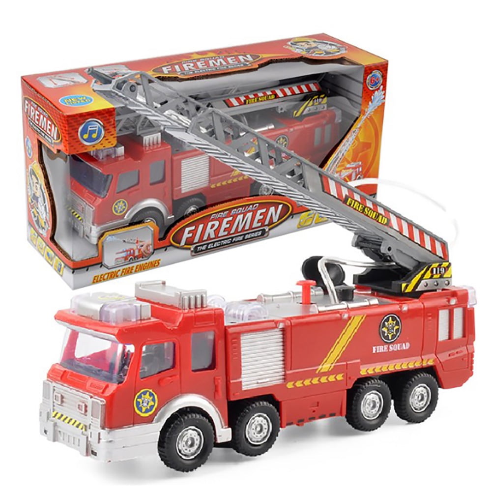 Kids Electronic Power Fire Truck Car Toy for Boys Girls, Realistic ...
