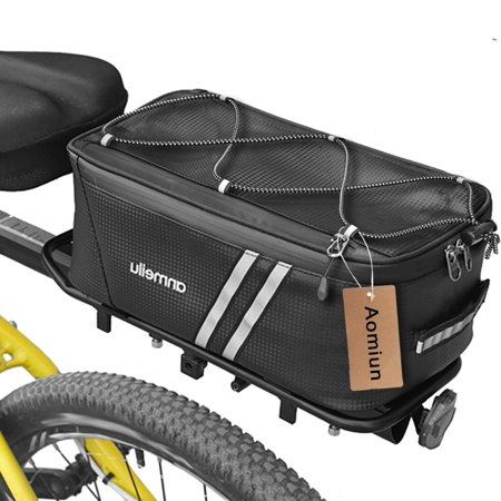 7L Bike Trunk Bag with Rain Cover Bicycle Rear Bag Bike Rack Bag ...