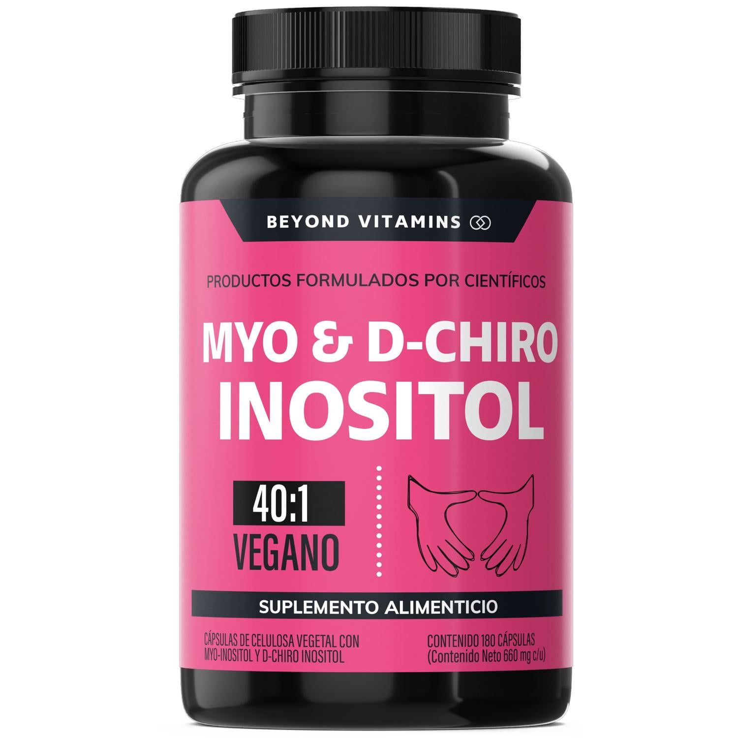 Suplemento Alimenticio Vegano Beyond Vitamins Inositol 40:1 para Mujer ...