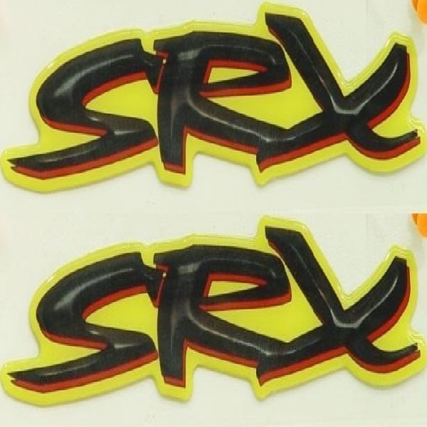 Sea Ray Boat Decals | SRX 6 7/8 x 1 3/4 Inch Black Yellow (Pair ...