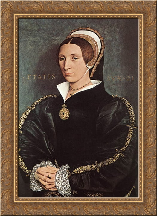 Portrait of Catherine Howard 19x24 Gold Ornate Wood Framed Canvas Art ...