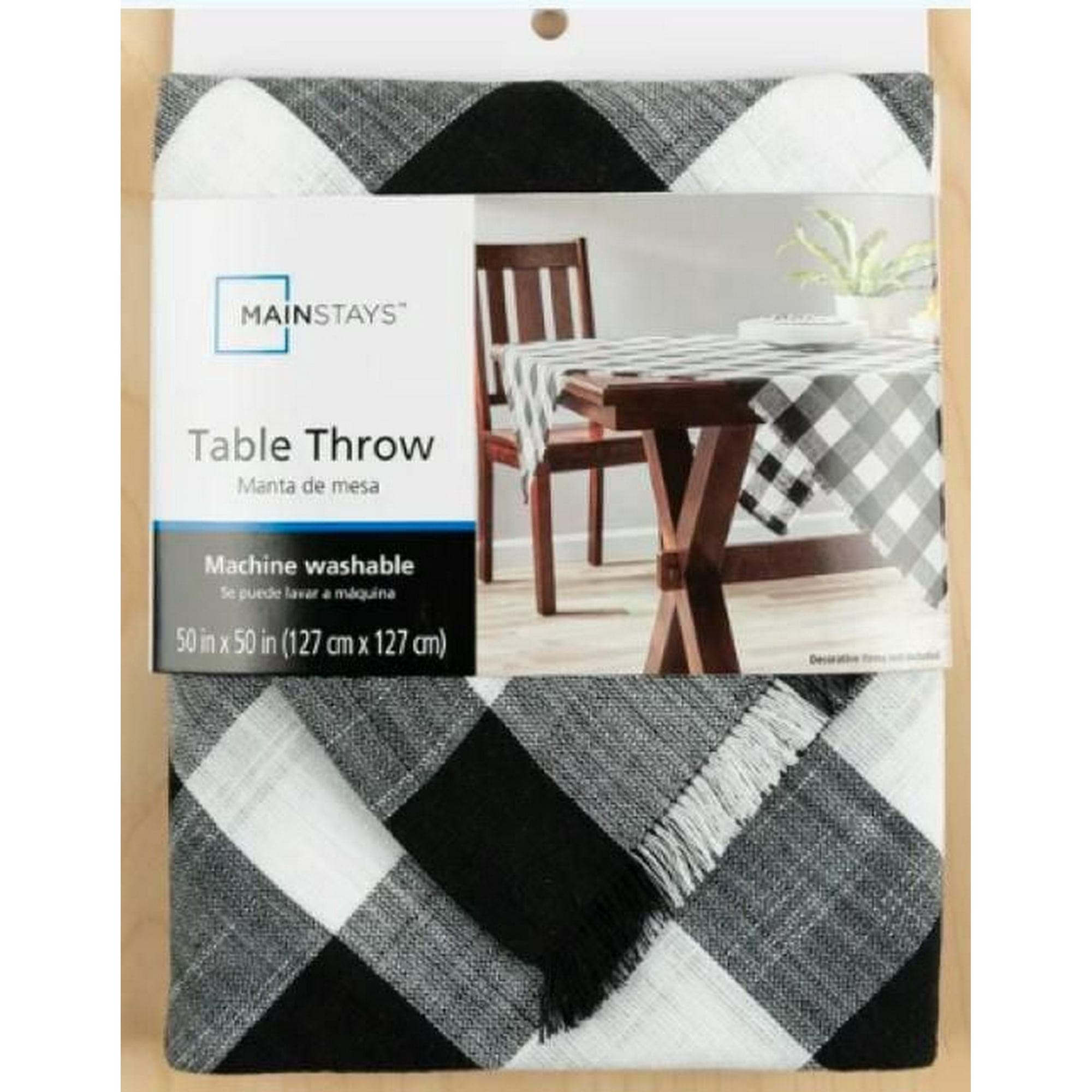 Click here for Mainstays Table Throw Buffalo Plaid 50 In prices
