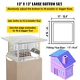 13" x 13" Stainless Steel Chimney Cover, Adjustable Spark Arrestor with ...