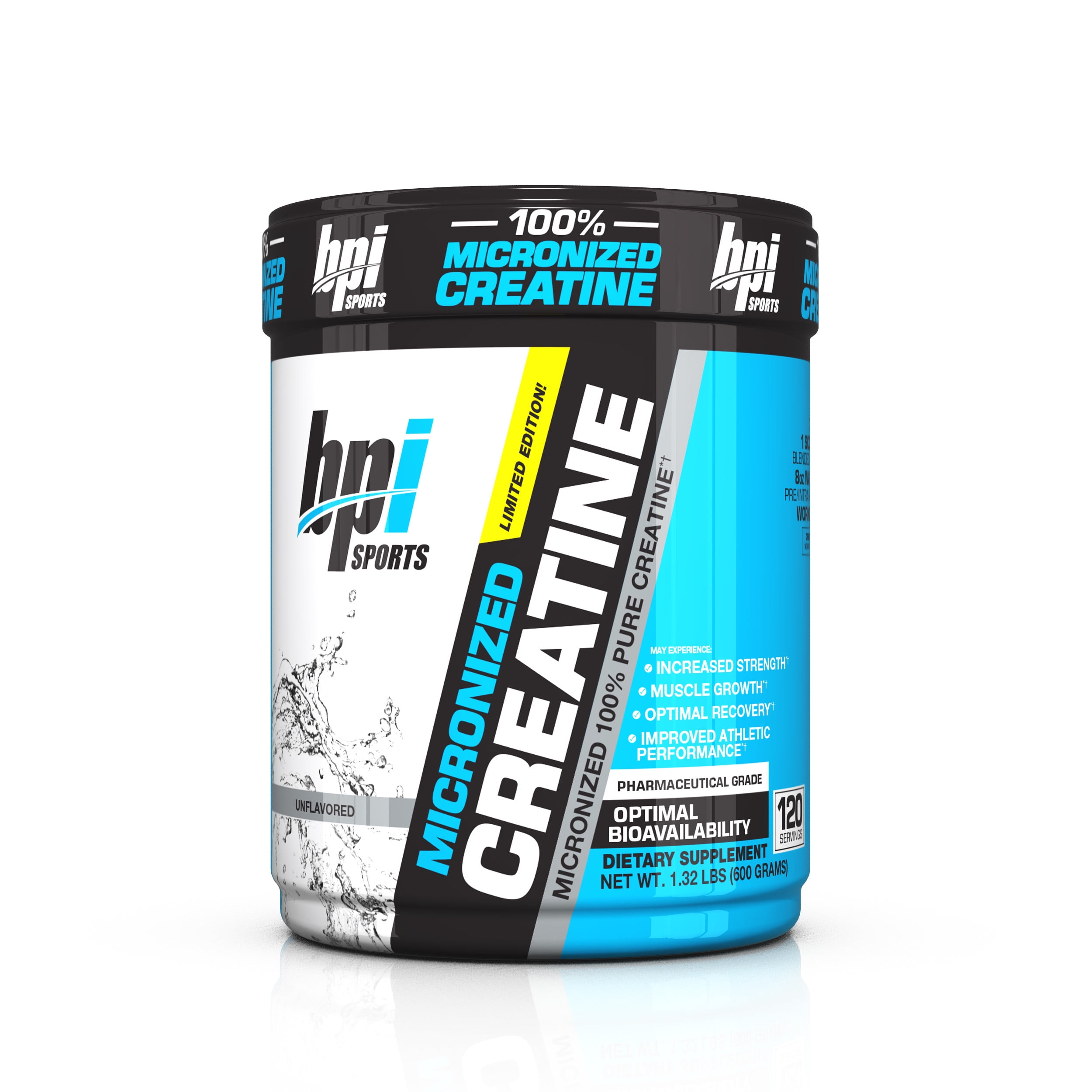 BPI Sports Micronized Creatine Powder, Unflavored, 120 Servings ...