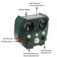 G · PEH Ultrasonic Animal Repeller, Solar Animal Repeller with Motion ...