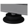 47" Rectangle Coffee Table with Tempered Glass , Modern Ring Base, Gray ...
