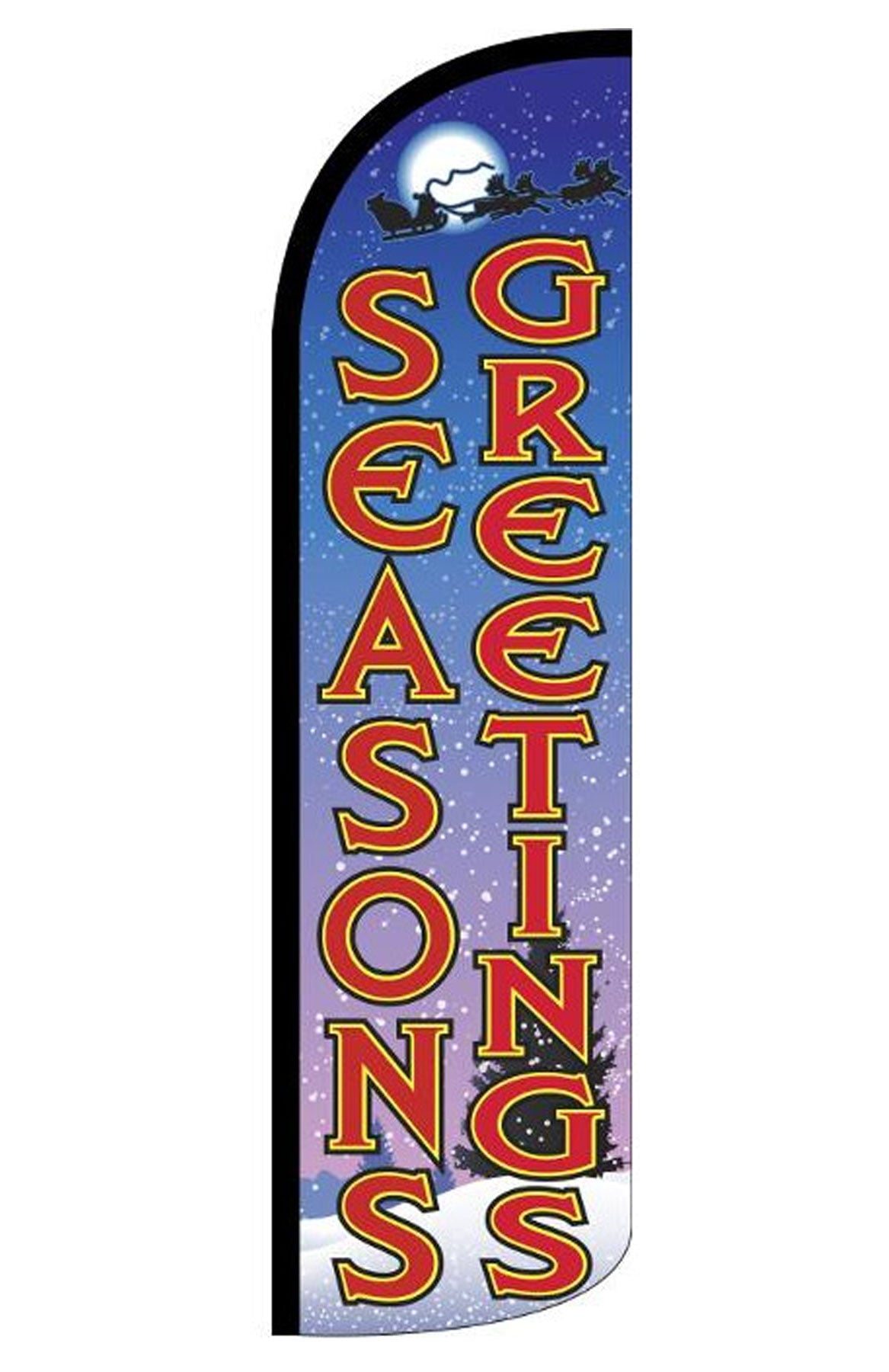 SEASONS GREETINGS Windless Flag (Hardware Not Included) |Advertisement ...