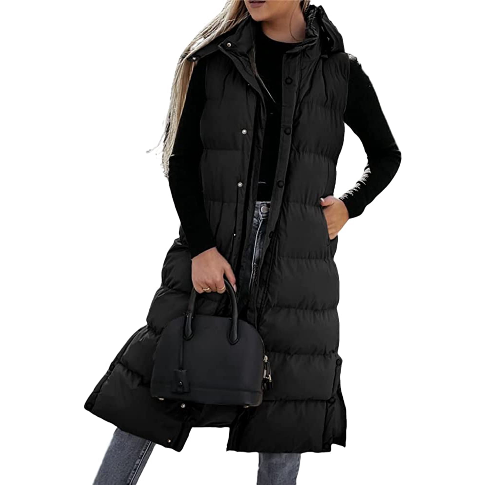 Click here for Boiiwant Women Winter Long Down Jackets Vest Sleev... prices