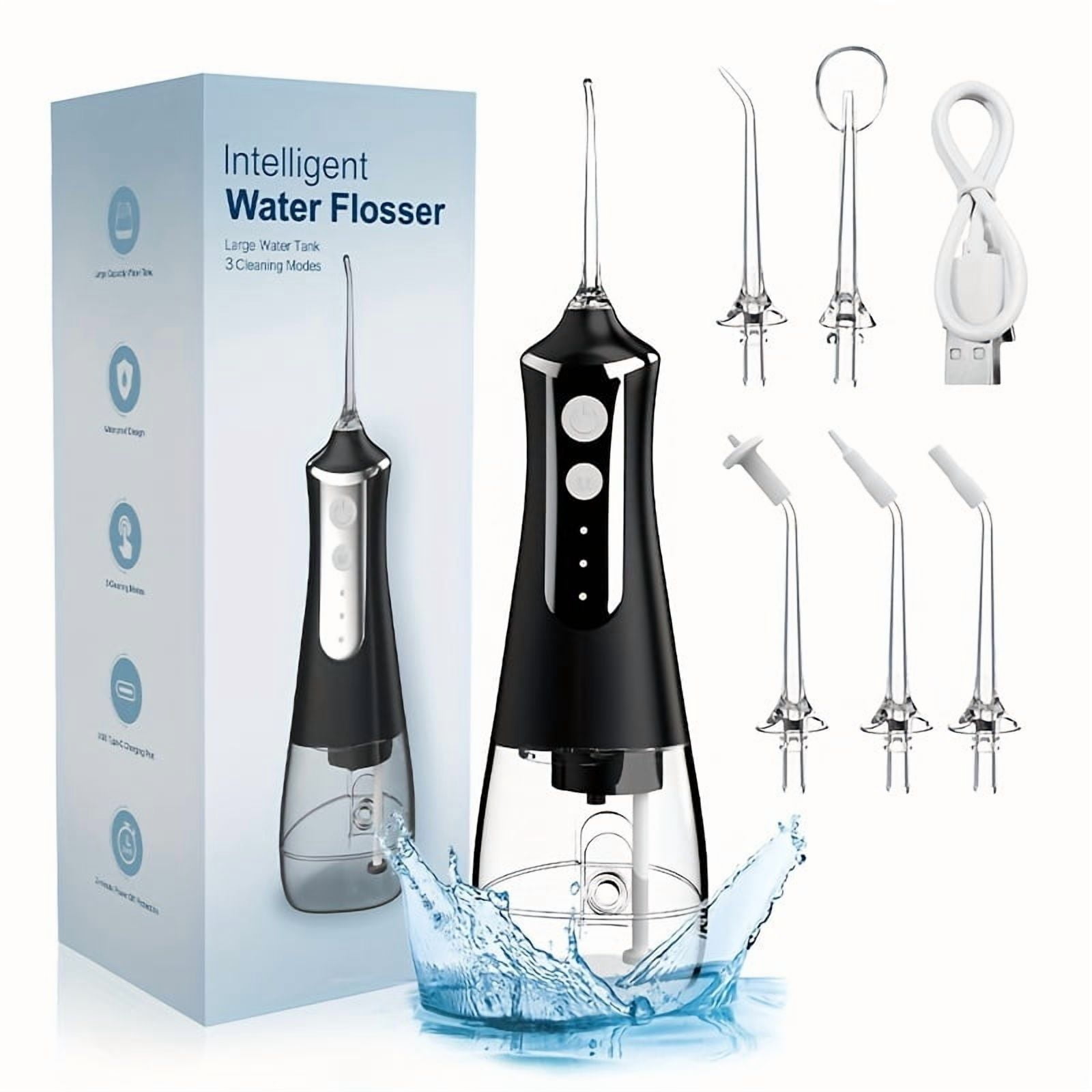 Hydropulseur Cure-Dents, Irrigateur Oral Portable Sans Fil, Puissant et ...