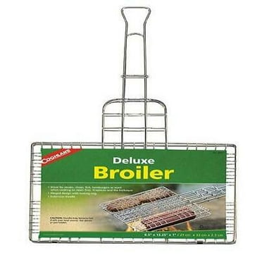 GrillPro Deluxe 9.5 In. W. x 12 In. L. Steel Broiler Grill Basket 24876 ...