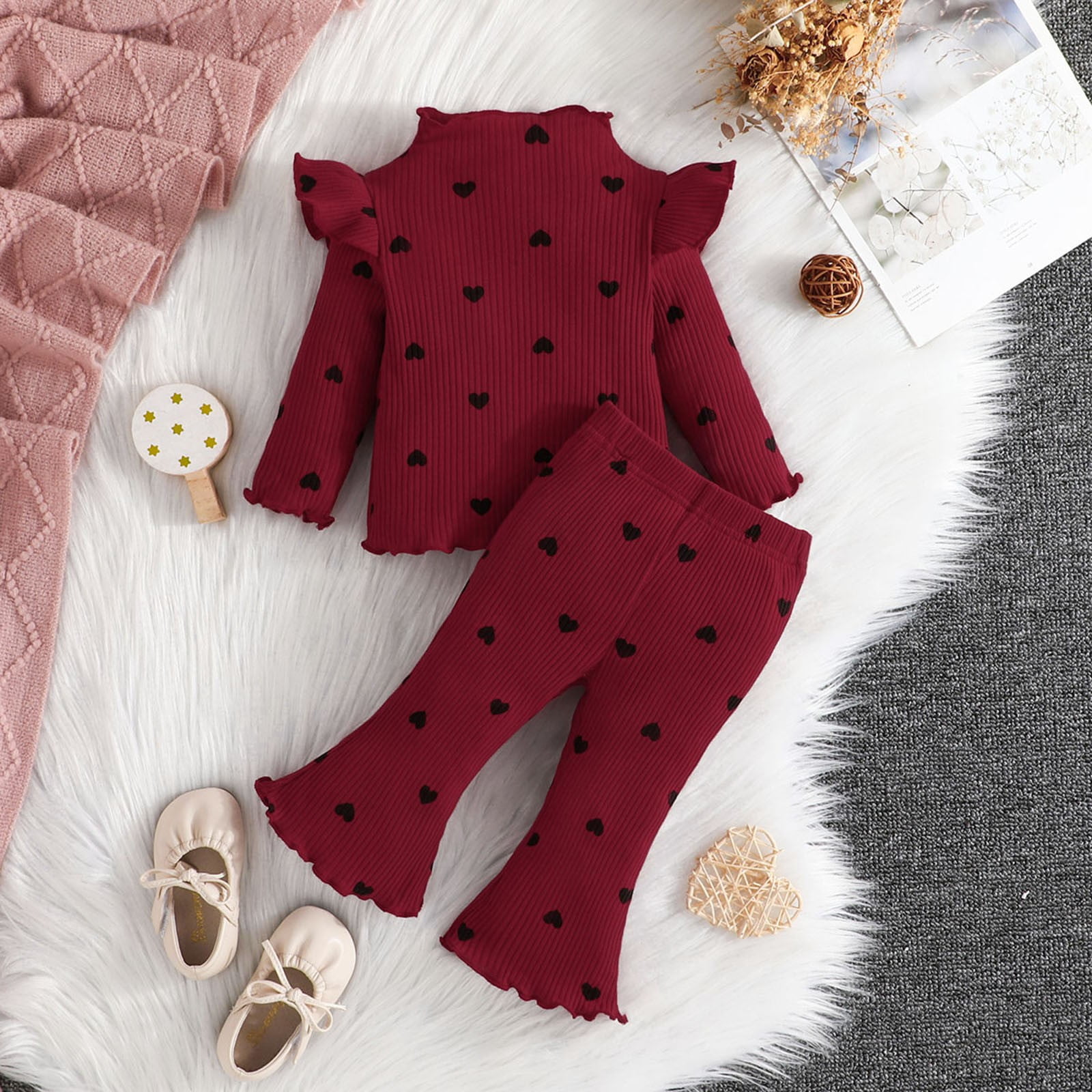 Click here for Dexiang Girls Winter Outfits Soft Toddler Clothes... prices