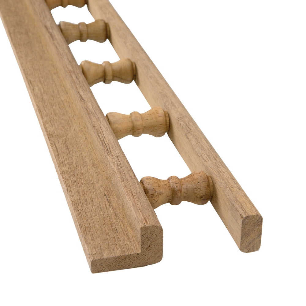 Whitecap 60703 Teak 5' L-Type Pin Rail - Walmart.com
