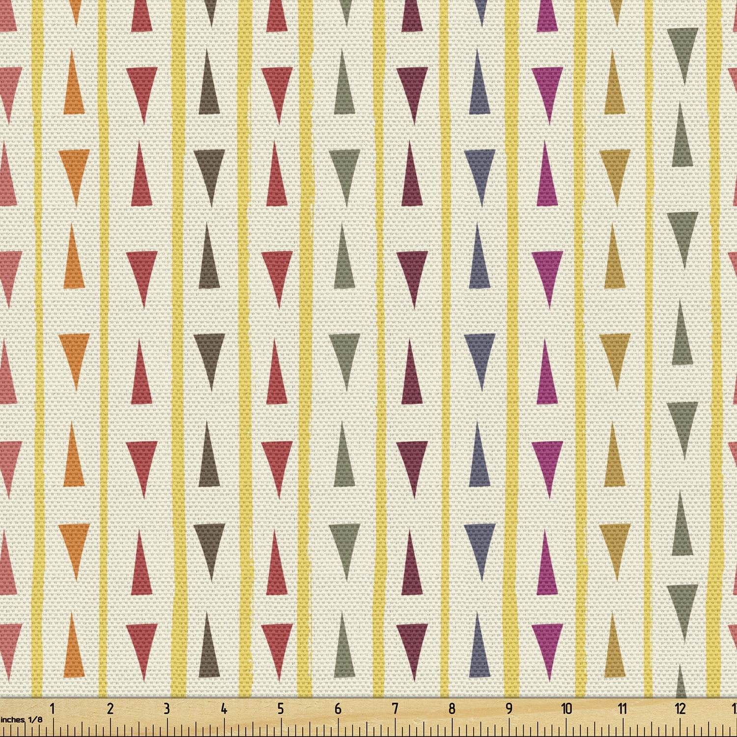 Abstract Fabric by the Yard, Geometric Contemporary Style Folk ...