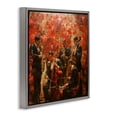 Stupell Industries Play More Jazz Performance Gray Framed Floater ...