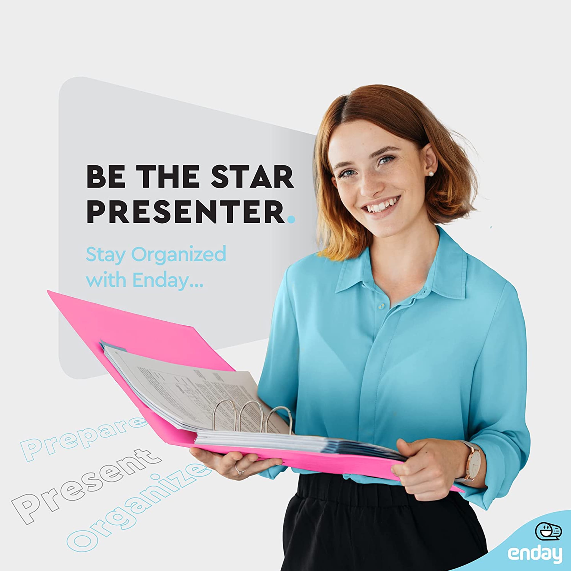 Buy Enday 2 Inch Binder 3 Ring Binders with Pockets for Home, Office ...