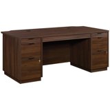 Home Square 2-Piece Set with Excutive Desk & 2-Drawer Lateral File ...
