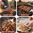 3 Prong Skewers for Grilling - 14.7" Stainless Steel Skewer with Push ...