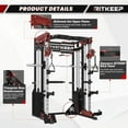 RitKeep PMAX 5600 Pro Home Gym Smith Machine, 6-in-1 Squat Rack Dual ...