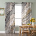 Abstract Rock Strata Sheer Curtains 90 Inch Long 2 Panels, Industrial ...