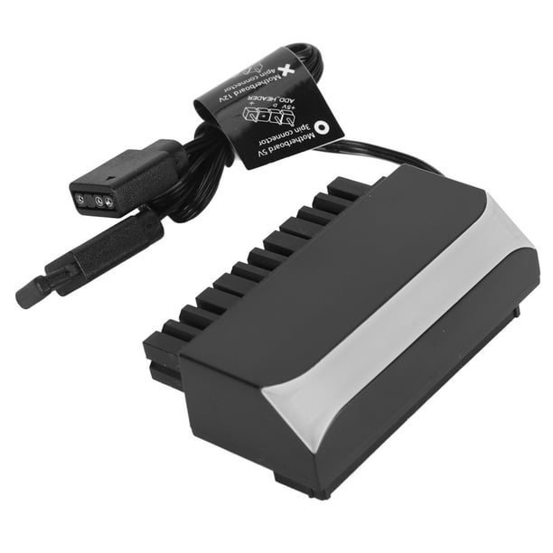 ATX 24 Pin 90 Degree Adapter ARGB Adapter, ARGB Female To Male Power ...