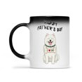 Cute Samoyed Loves Dad Happy Father's Day Heat Color Changing Mug ...