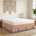 Blue Anchor Bed Skirt Bed Skirts Queen Size 16 Inch Drop, Costal Orange ...