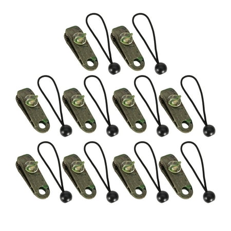 10pcs Pool Awning Tent Fasteners Bungee Cord Clamp Tarp Clip Set For ...