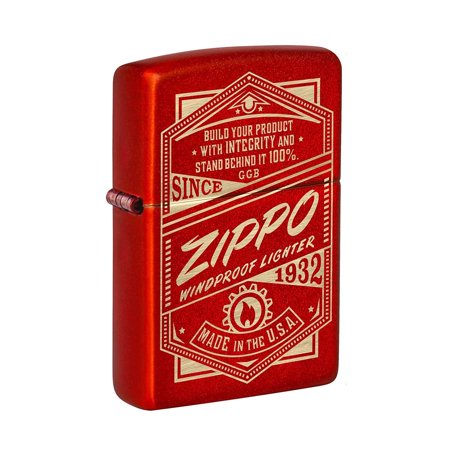 Zippo 48620 Metallic Red It Works Design Windproof Pocket Lighter | Walmart Canada