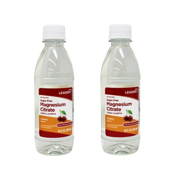 Magnesium Citrate 10 Oz. (296 ml) Saline Laxative Oral Solution (Foster & Thrive Lemon Flavor ...