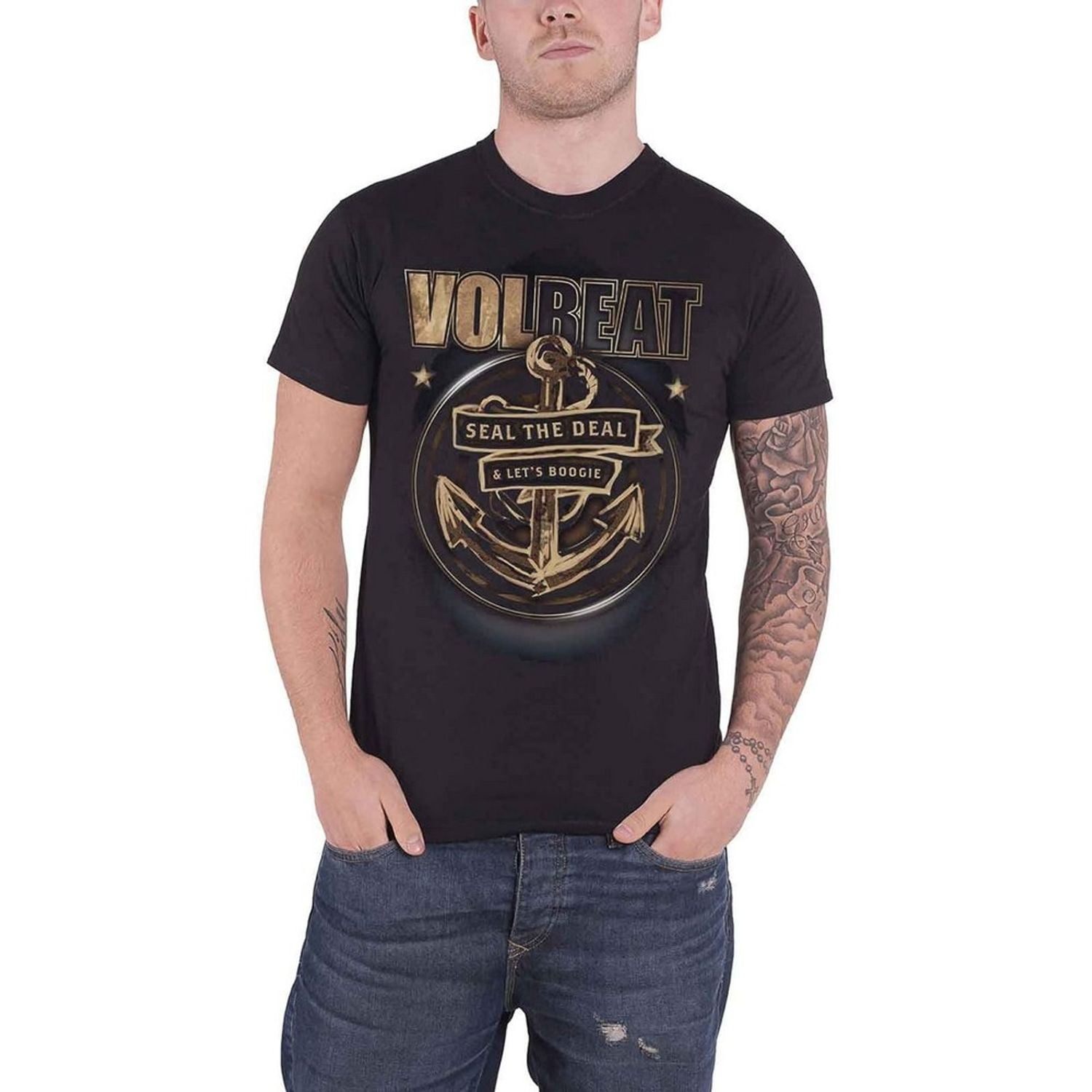 Click here for Volbeat Adult Anchor Cotton T-Shirt L prices