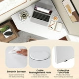 Costway Corner Computer Desk, Triangle Writing Workstation with Storage ...