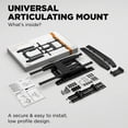 PROMOUNTS Full Motion Tilt Swivel TV Wall Mount for 75 inch Flat and ...