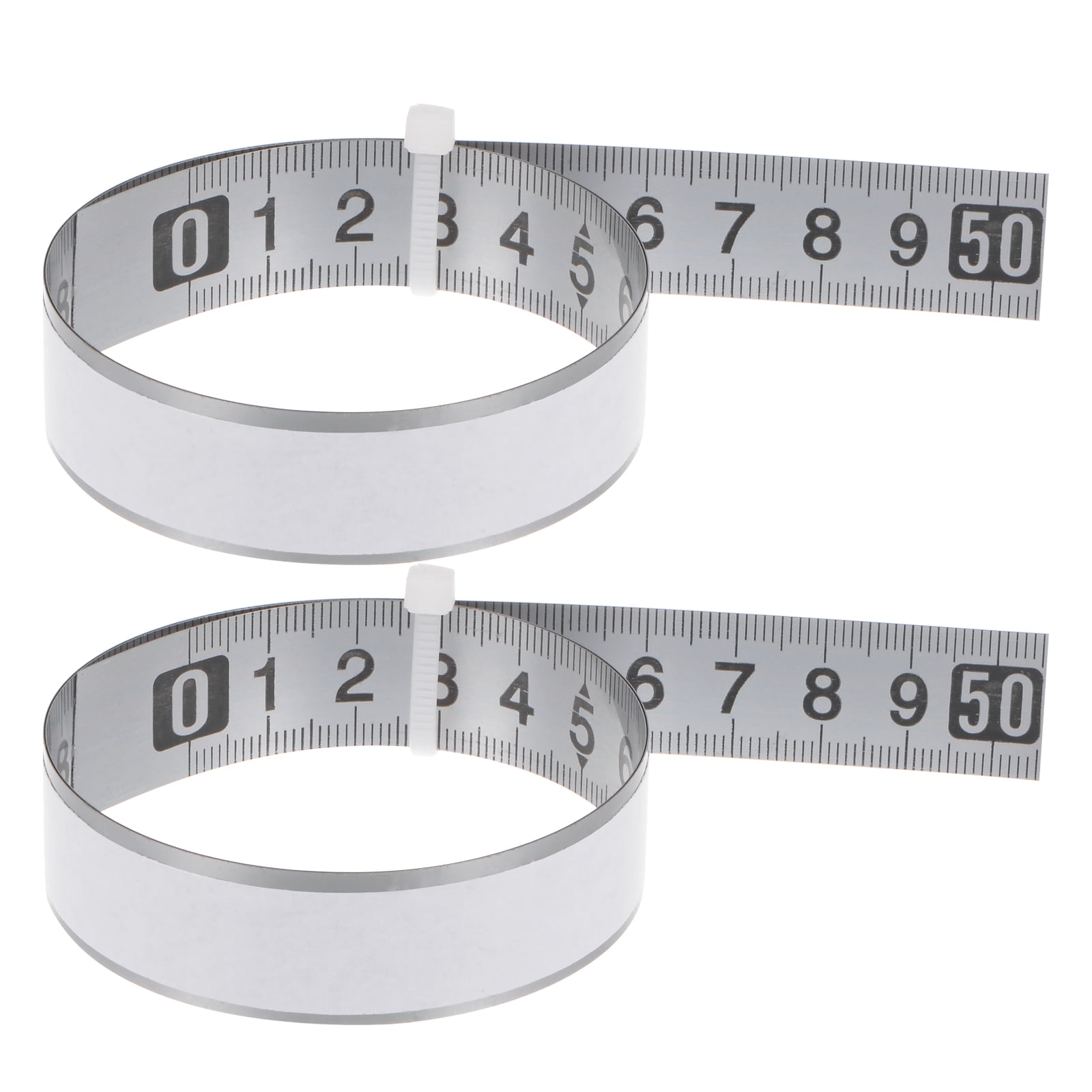 2 Packs Adhesive Tape Measure 50cm Left to Right Read Sticky Steel ...