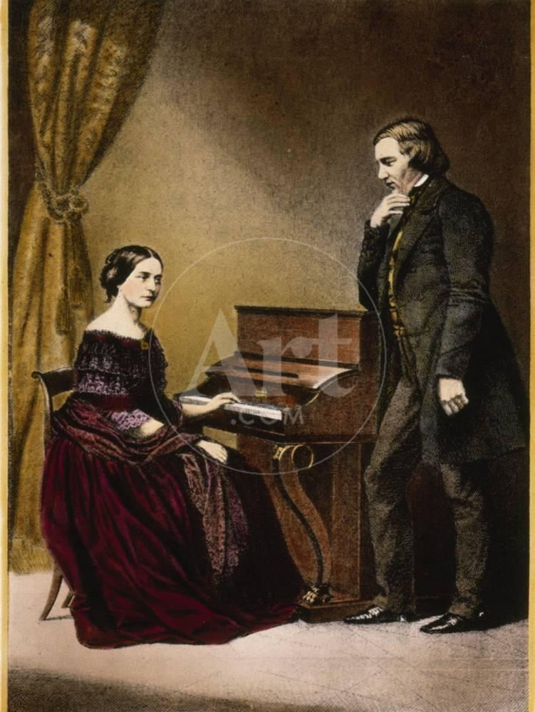 Robert and Clara Schumann, C1850, Unframed Giclee Print Wall Art Sold ...