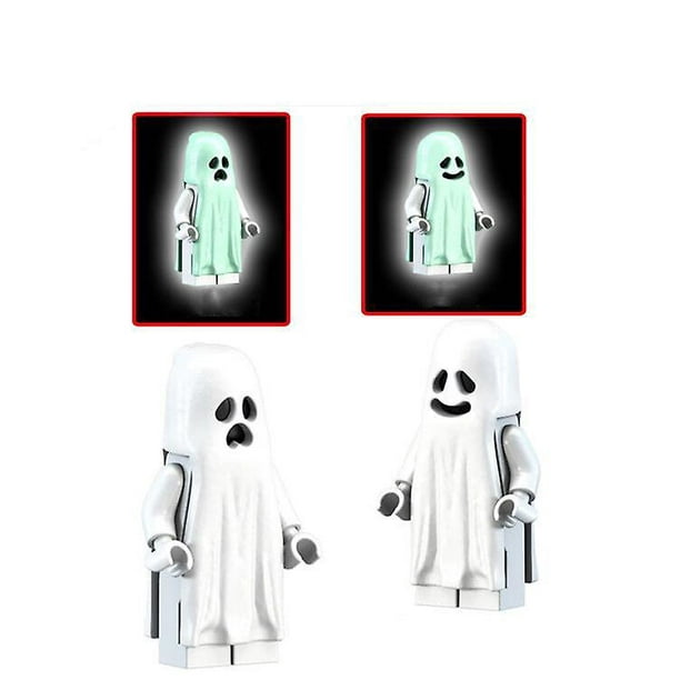 2 Pieces set halloween ghost minifigures night luminous figures set toy ...