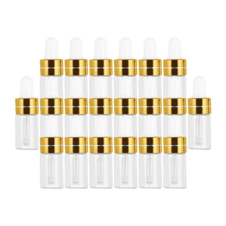 pitrice 20 Pieces Empty Glass Dropper Tincture Tincture Bottles ...