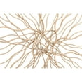 DecMode Gold Metal Overlapping Lines Abstract Wall Decor - Walmart.com
