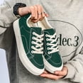 Men’s Classic Canvas Sneakers – Solid Color Low-Top Vulcanized Shoes ...