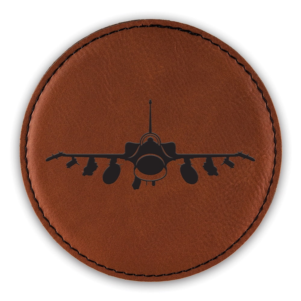 F-16 Block 70 Coaster Laser Engraved Leatherette - Round Coasters ...